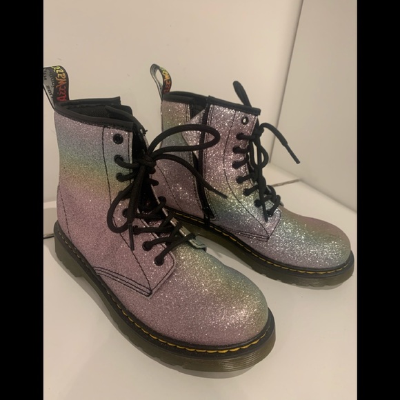 Dr. Martens | Shoes | Doc Martens 46 Pascal Rainbow Glitter Boots | Poshmark